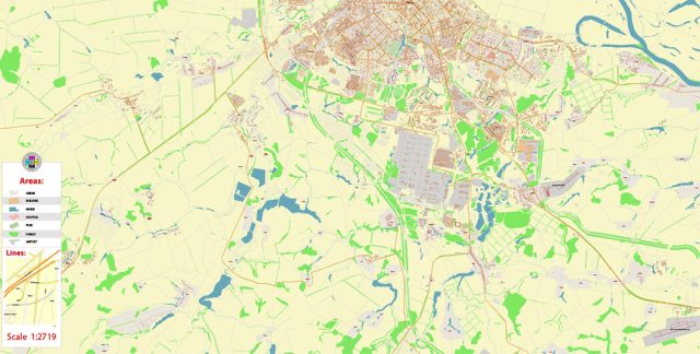 Ryazan Russia Map Vector High Detailed editable Adobe Illustrator in ...