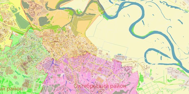 Ryazan Russia Map Vector (Max Area) High Detailed editable Adobe ...