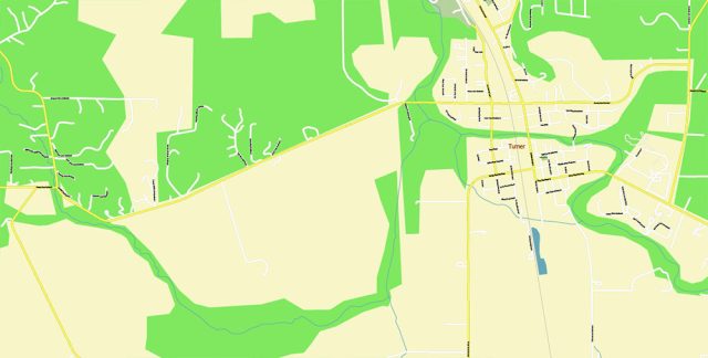 Salem + Keizer Oregon US Map Vector High Detailed editable Adobe ...