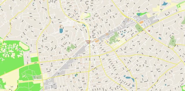 Smithtown Long Island New York US Map Vector High Detailed editable ...