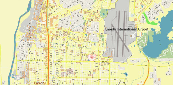 Laredo + Nuevo Laredo (MX) + Zapata + Starr counties Texas US Map ...