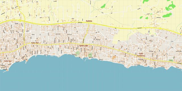Split Croatia PDF Vector Map: City Plan High Detailed Street Map ...