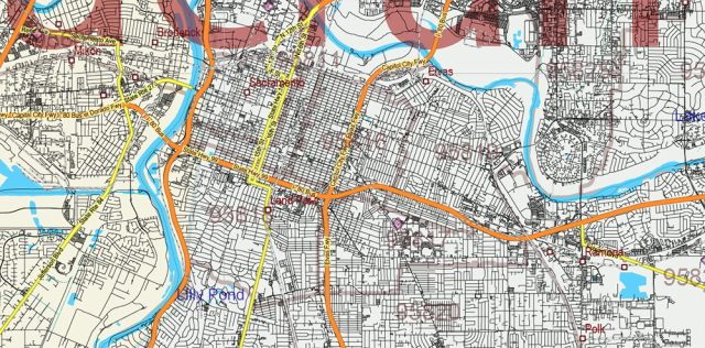 California State US PDF Vector Map: Exact Roads Plan High Detailed ...