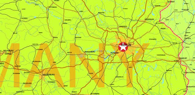 _Europe Mercator Projection Political Vector Map High detailed fully ...