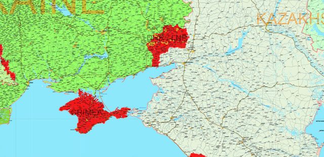_Europe Mercator Projection Political Vector Map High detailed fully ...