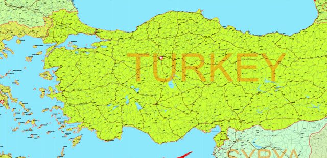 _Europe Mercator Projection Political Vector Map High detailed fully ...