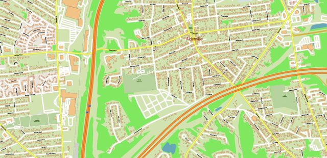 Springfield Area Massachusetts US Map Vector City Plan + Zipcodes High ...