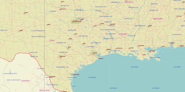 World Geo Lat-Long Projection Political Vector Map High detailed fully ...
