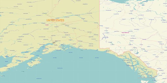 World Geo Lat-Long Projection Political Vector Map High detailed fully ...