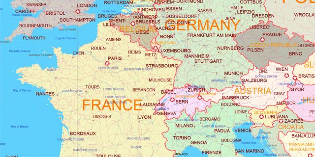 _World Mercator Projection Political Vector Map High detailed fully ...
