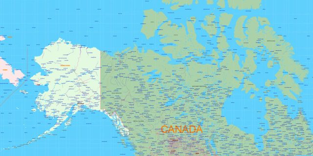 _World Mercator Projection Political Vector Map High detailed fully ...