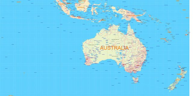 _World Mercator Projection Political Vector Map High detailed fully ...