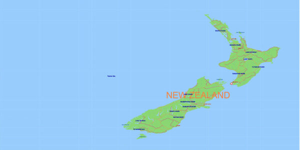 World Lambert Cylindrical Equal-Area Projection Political Vector Map ...