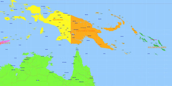 _World Lambert Cylindrical Equal-Area Projection Political Vector Map ...
