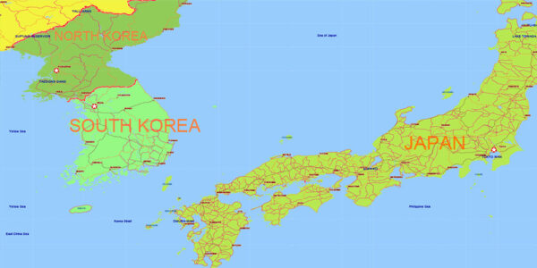 _World Lambert Cylindrical Equal-Area Projection Political Vector Map ...