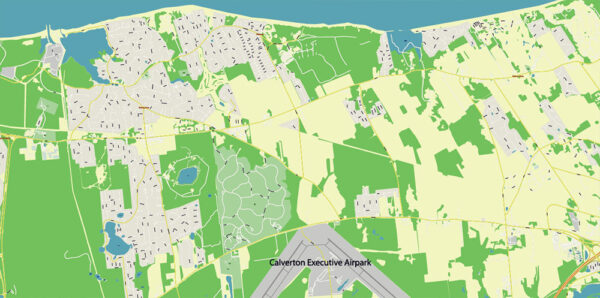 _New York City: Manhattan + Long Island NY US Map Vector City Plan High ...