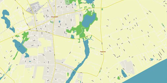New York City: Manhattan + Long Island NY US PDF Vector Map: City Plan ...