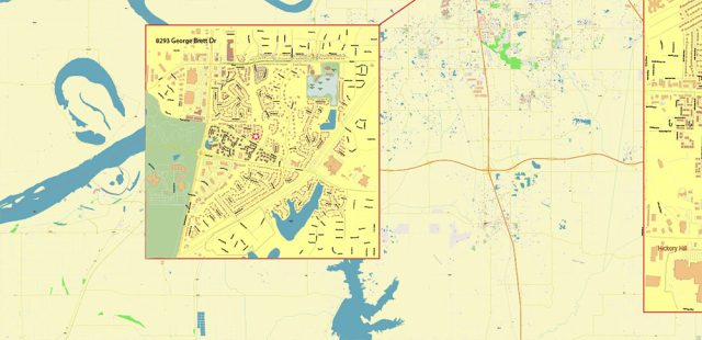 Memphis Tennessee US Map Vector City Plan High Detailed Street Map ...