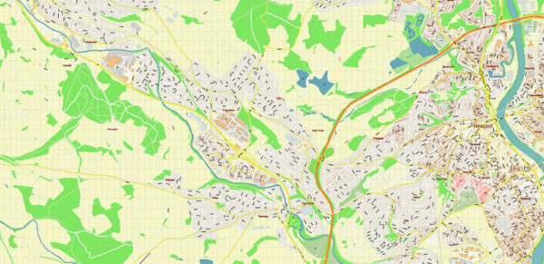 Newport UK Map Vector City Plan High Detailed Street Map editable Adobe ...