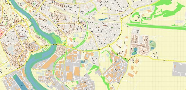 Newport UK Map Vector City Plan High Detailed Street Map editable Adobe ...