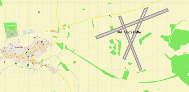 Peterborough Area UK Map Vector City Plan High Detailed Street Map ...