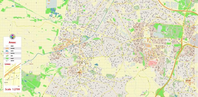 Sale Area UK Map Vector City Plan High Detailed Street Map editable ...