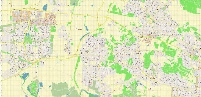 Southend-on-Sea UK Map Vector City Plan High Detailed Street Map ...