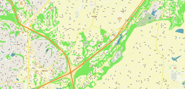 Hoover Alabama US Map Vector City Plan High Detailed Street Map ...