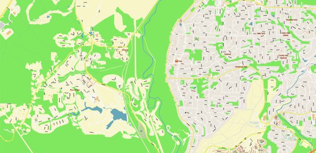 Hoover Alabama US Map Vector City Plan High Detailed Street Map ...