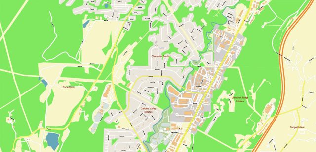 Hoover Alabama US Map Vector City Plan High Detailed Street Map ...