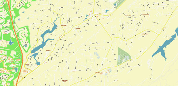 Hoover Alabama US Map Vector City Plan High Detailed Street Map ...