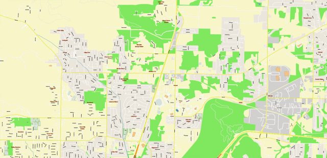 Huntsville Alabama US Map Vector City Plan High Detailed Street Map ...