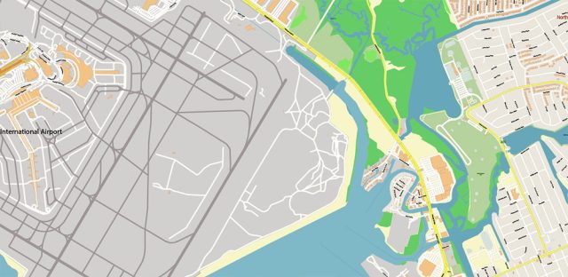 Queens New York City NY US PDF Vector Map: City Plan High Detailed ...