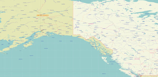 World Geo Lat-Long Projection Political Vector Map (1989 year, USSR ...