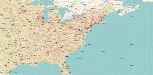 World Geo Lat-Long Projection Political Vector Map (1989 year, USSR ...