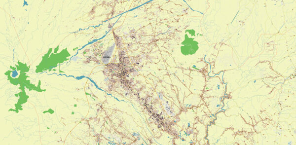 Pampanga Philippines Map Vector Extra High Detailed Road Map editable ...