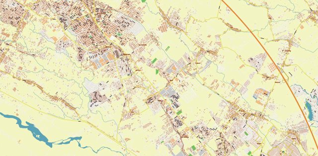 Pampanga Philippines Map Vector Extra High Detailed Road Map editable ...