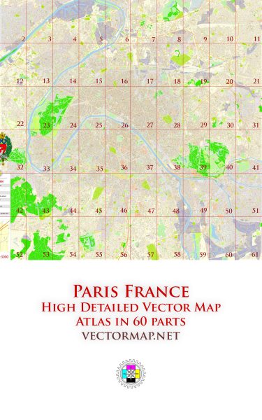 Paris Greater France Tourist Map multi-page atlas, contains 60 pages ...