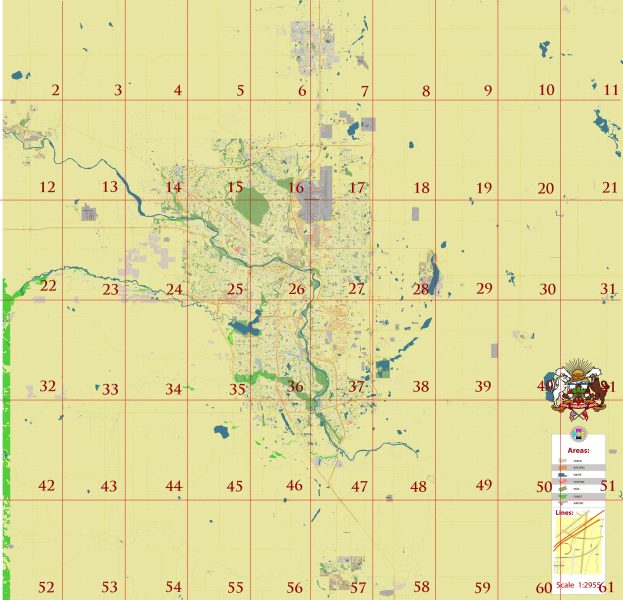 Calgary Canada Street Map Tourist Map multi-page atlas, contains 60 ...