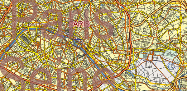 _France Vector Map Extra High detailed All Roads, fully editable ...