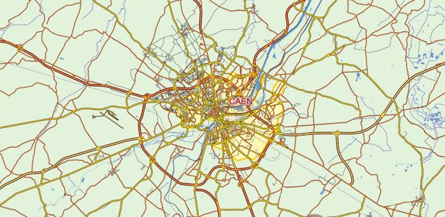 _France Vector Map Extra High detailed All Roads, fully editable ...