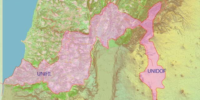 _Lebanon Extra High Detailed vector map – admin aread, roads, relief ...