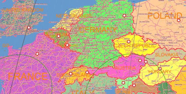 World PDF Interrupted Goode’s Homolosine Projection Political Vector ...