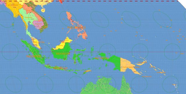World PDF Interrupted Goode’s Homolosine Projection Political Vector ...