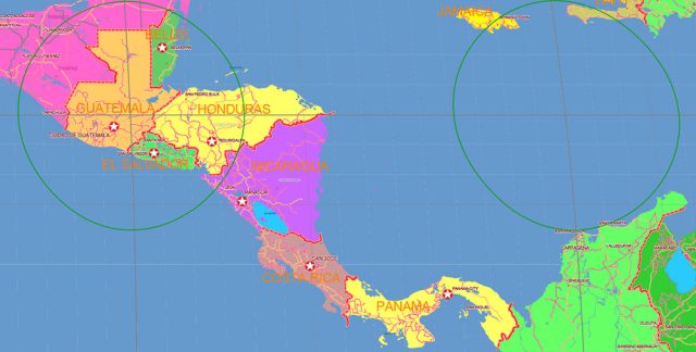 World Interrupted Goode’s Homolosine Projection Political Vector Map ...