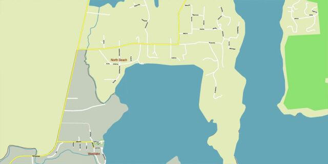 Lane County Eugene Oregon US Vector Map exact detailed All Roads Cities ...