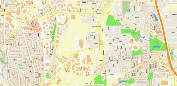 Atlanta Georgia US Vector Map exact high detailed editable layered ...