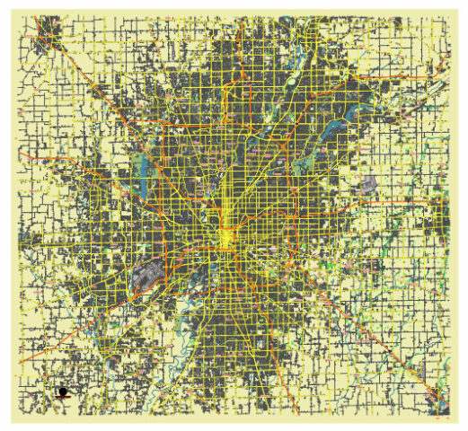 Indianapolis Indiana US editable vector map svg free – Maps in Vector ...