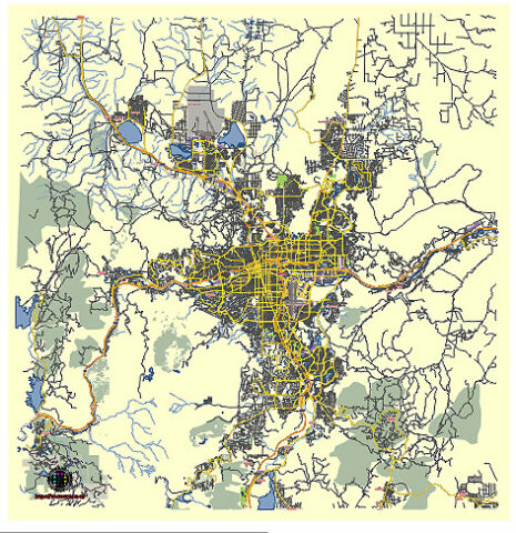 Reno Nevada US vector map svg free – Maps in Vector: Detailed Street ...