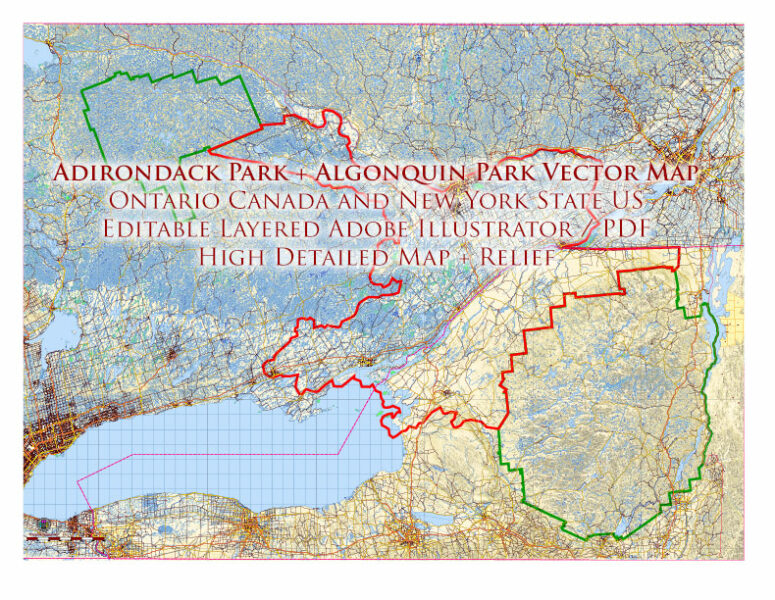 Algonquin Park Canada Map